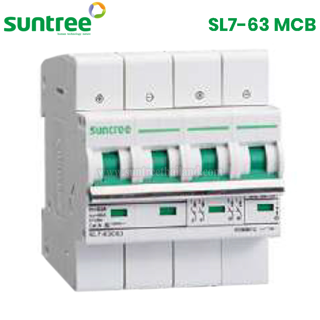 Suntree SL7-63 DC Circuit Breaker MCB 4P 1000V ตัวเลือก 16A, 20A, 25A, 32A, 40A, 63A 4P 1000V ...