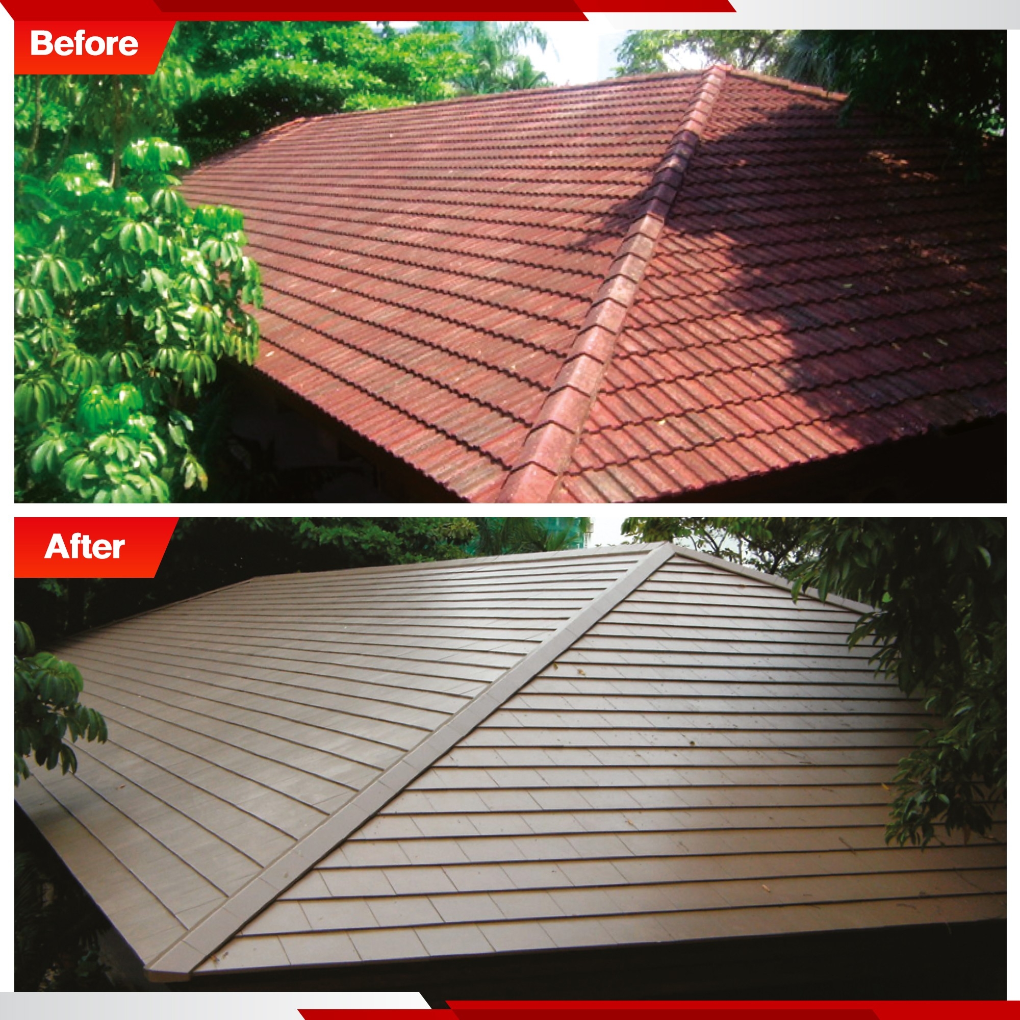 บริการเปลี่ยนกระเบื้องหลังคาทั้งผืน (Re-Roof) - SCG HOME Experience