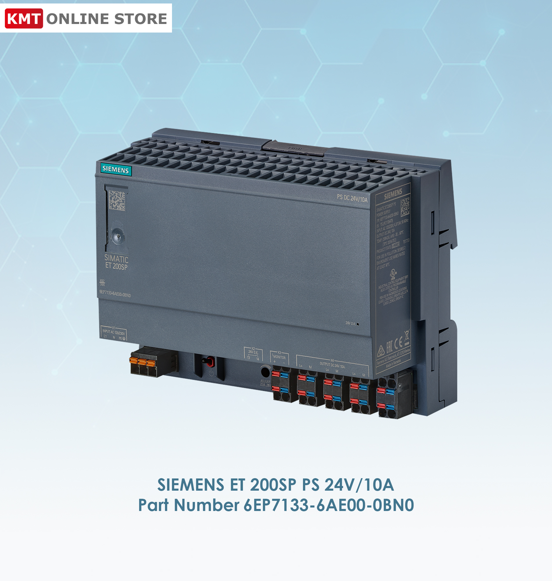 SIEMENS ET200SP PS 24V/10A - จำหน่ายสินค้า ราคาถูก SIEMENS ประเภท PLC HMI IOT Power Supply