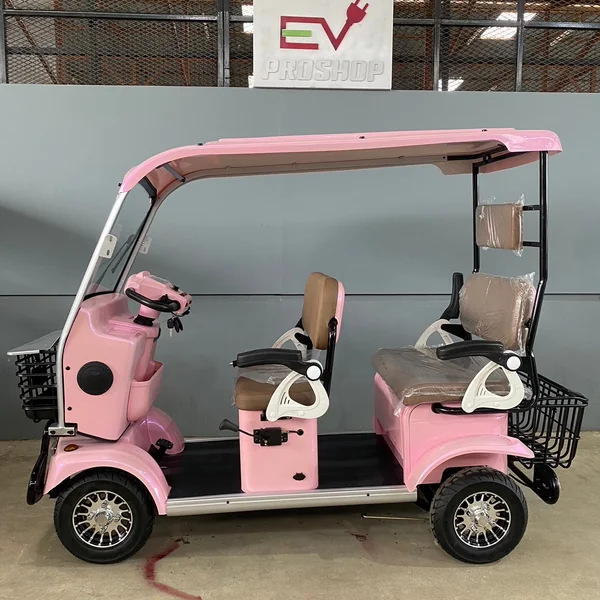 รถไฟฟ้า4ล้อ พร้อมหลังคา EV-04 ขนาด 4ที่นั่ง - อีวี โปรช็อป รถไฟฟ้า