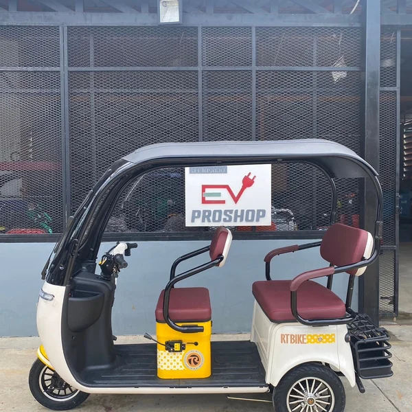 รถสามล้อไฟฟ้า 2 ตอนหลังคาคลุม รุ่น EV G6 - อีวี โปรช็อป รถไฟฟ้า