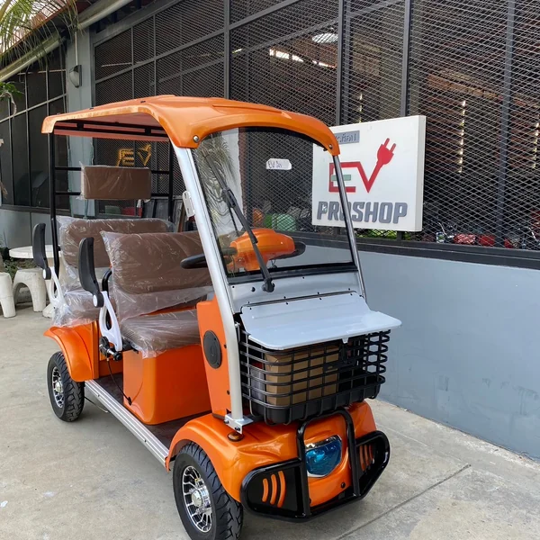 รถไฟฟ้า4ล้อ พร้อมหลังคา EV-04 ขนาด 4ที่นั่ง - อีวี โปรช็อป รถไฟฟ้า