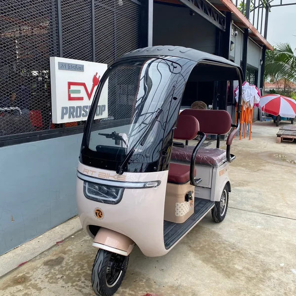 รถสามล้อไฟฟ้า 2 ตอนหลังคาคลุม รุ่น EV G6 - อีวี โปรช็อป รถไฟฟ้า