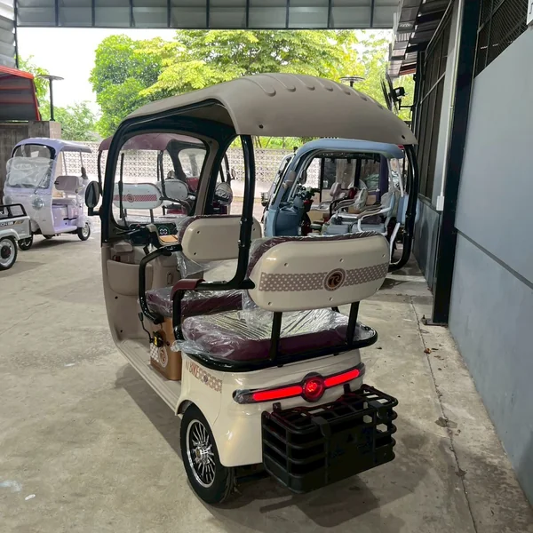 รถสามล้อไฟฟ้า 2 ตอนหลังคาคลุม รุ่น EV G6 - อีวี โปรช็อป รถไฟฟ้า