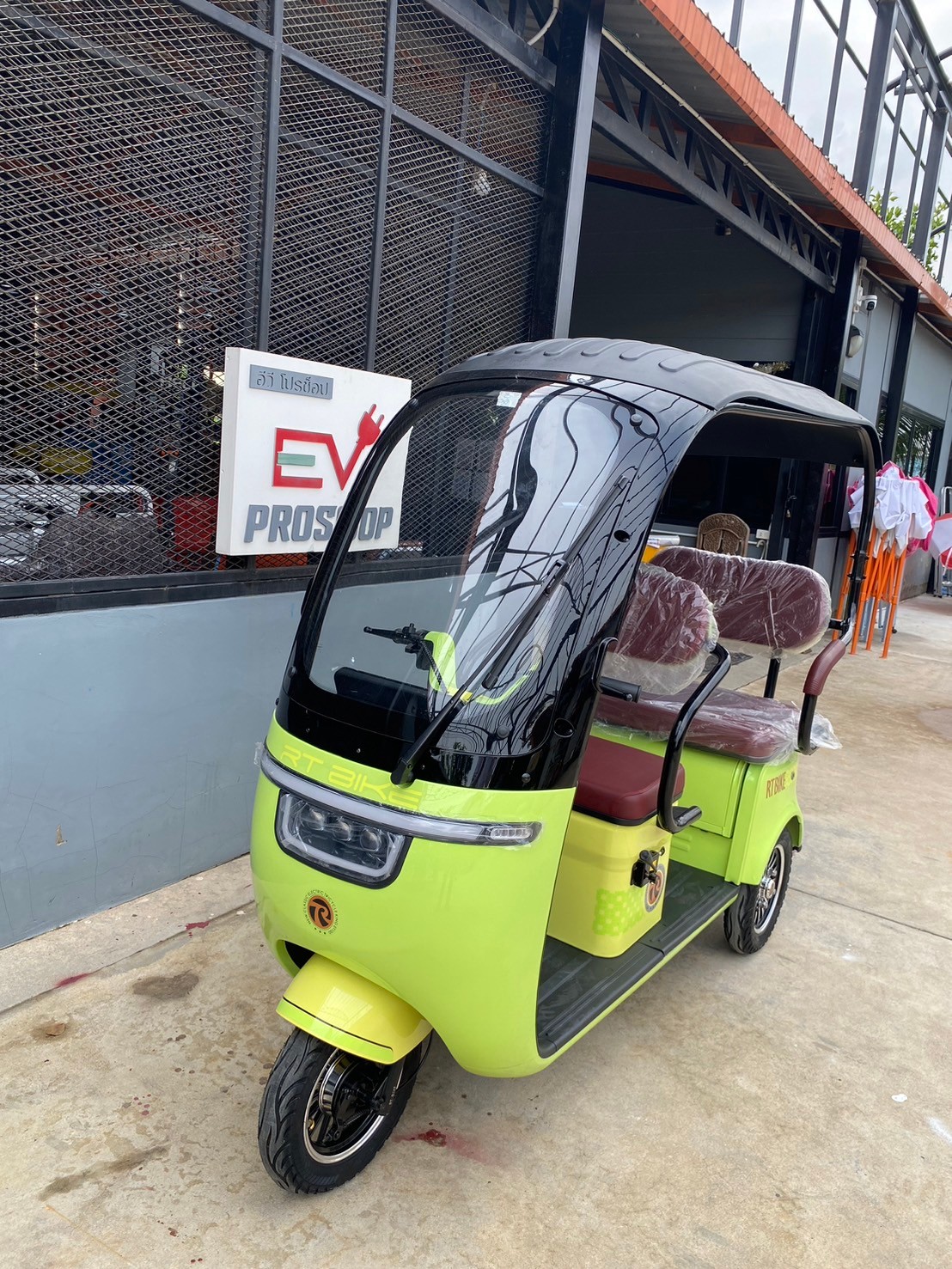 รถสามล้อไฟฟ้า 2 ตอนหลังคาคลุม รุ่น EV G6 - อีวี โปรช็อป รถไฟฟ้า
