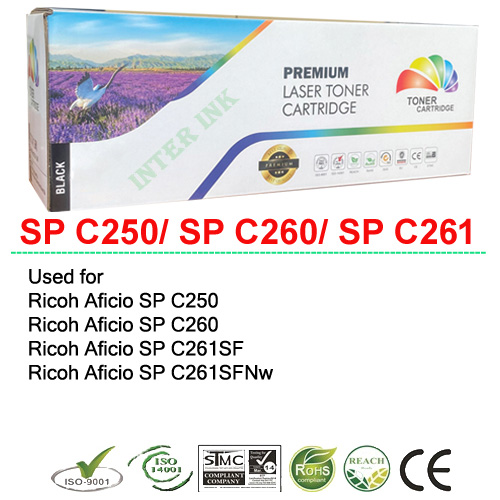 ตลับหมึกเลเซอร์ Ricoh Aficio SP C250 / C260 / C261SF / C261SFNw / C261dnw Full Color - หมึก ...