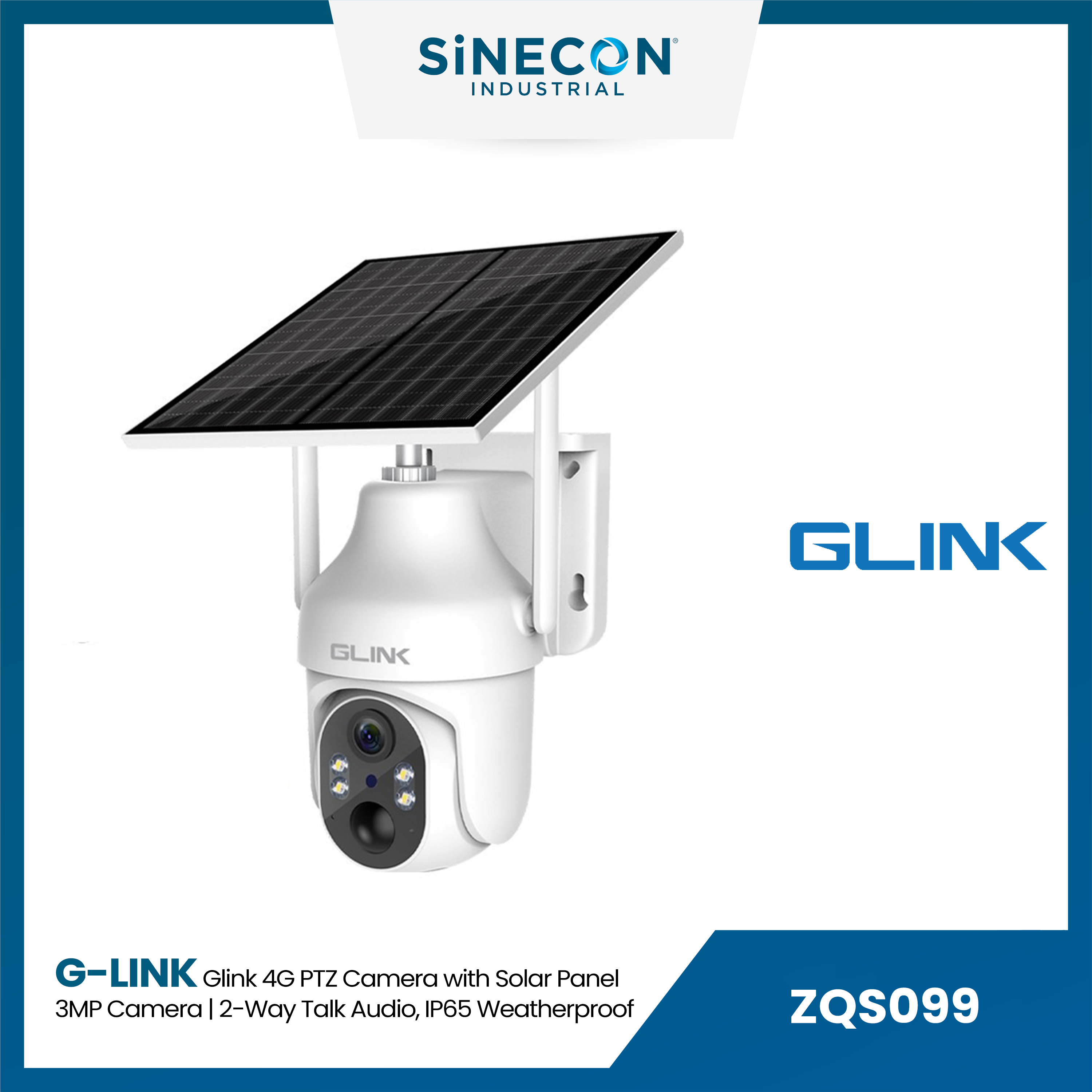 GLINK | GLK-ZQS099 4G PTZ Camera Solar กล้องวงจรปิดโซล่าเซล 4G - Sinecon ศูนย์รวมสินค้าไอทีและ ...