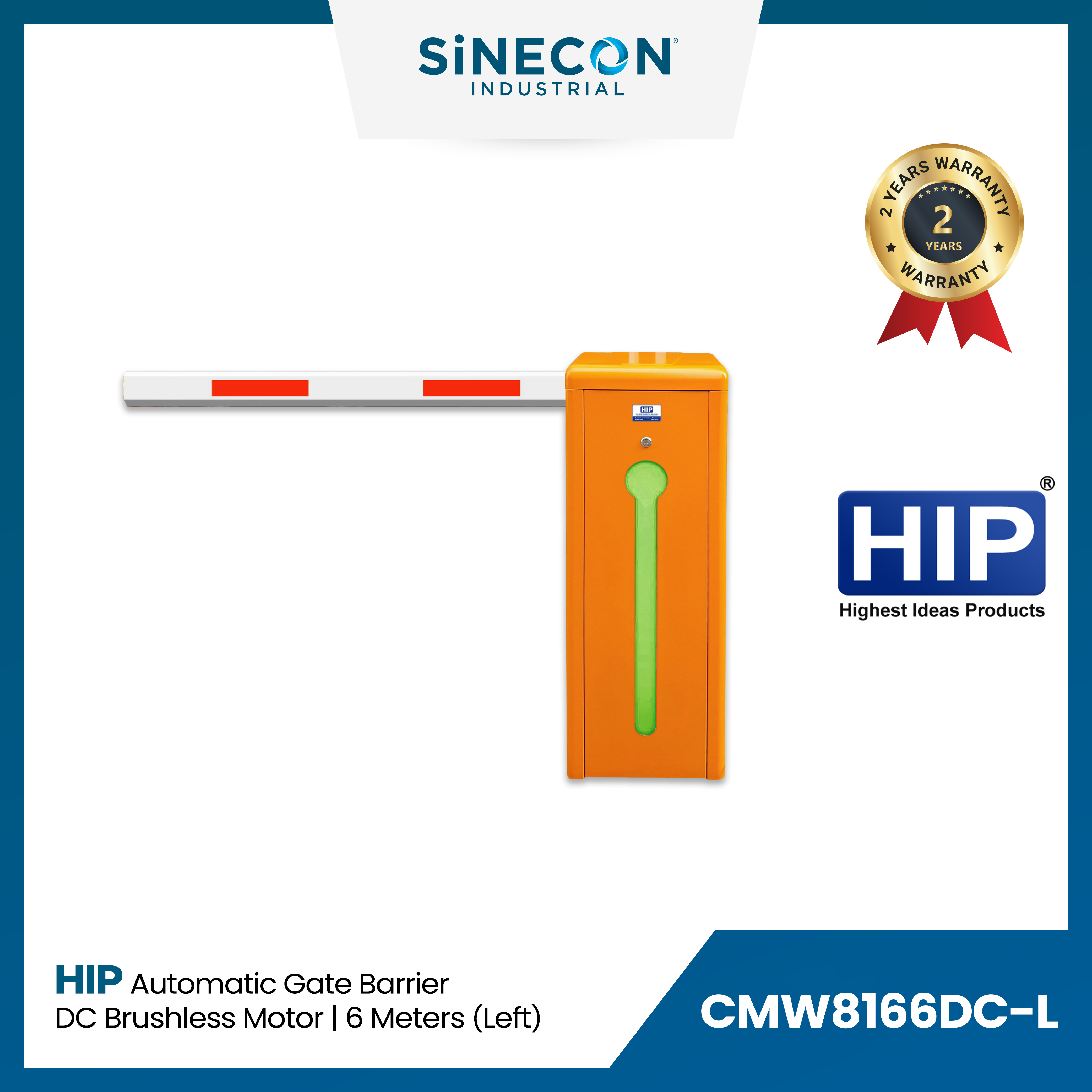 HIP | CMW8166DC Automatic Gate Barrier DC Brushless Motor , 6 Meters - Sinecon ศูนย์รวมสินค้าไอ ...